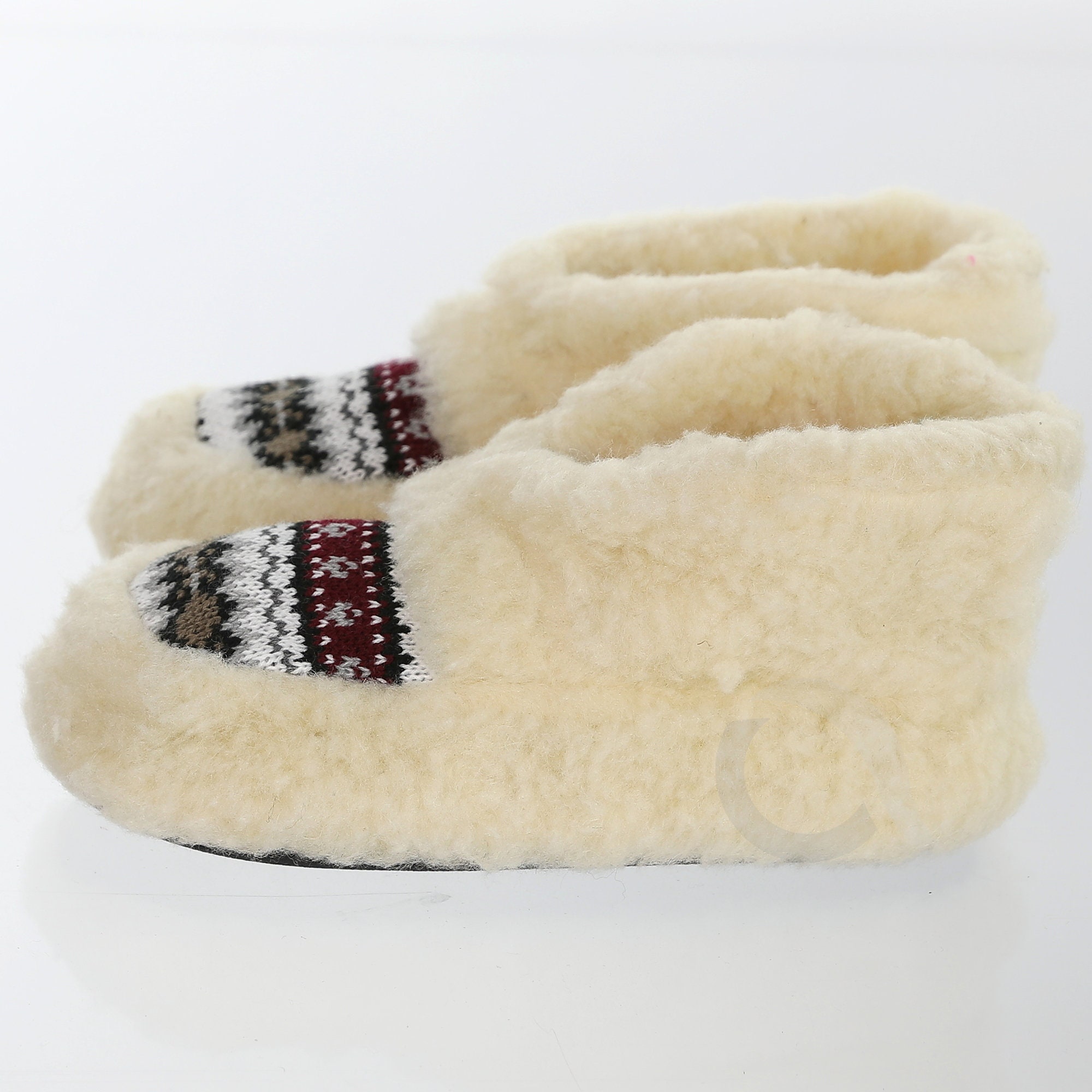 Natural Sheep Wool Boots Cozy Foot Slippers Sheepskin Womens. - Etsy UK