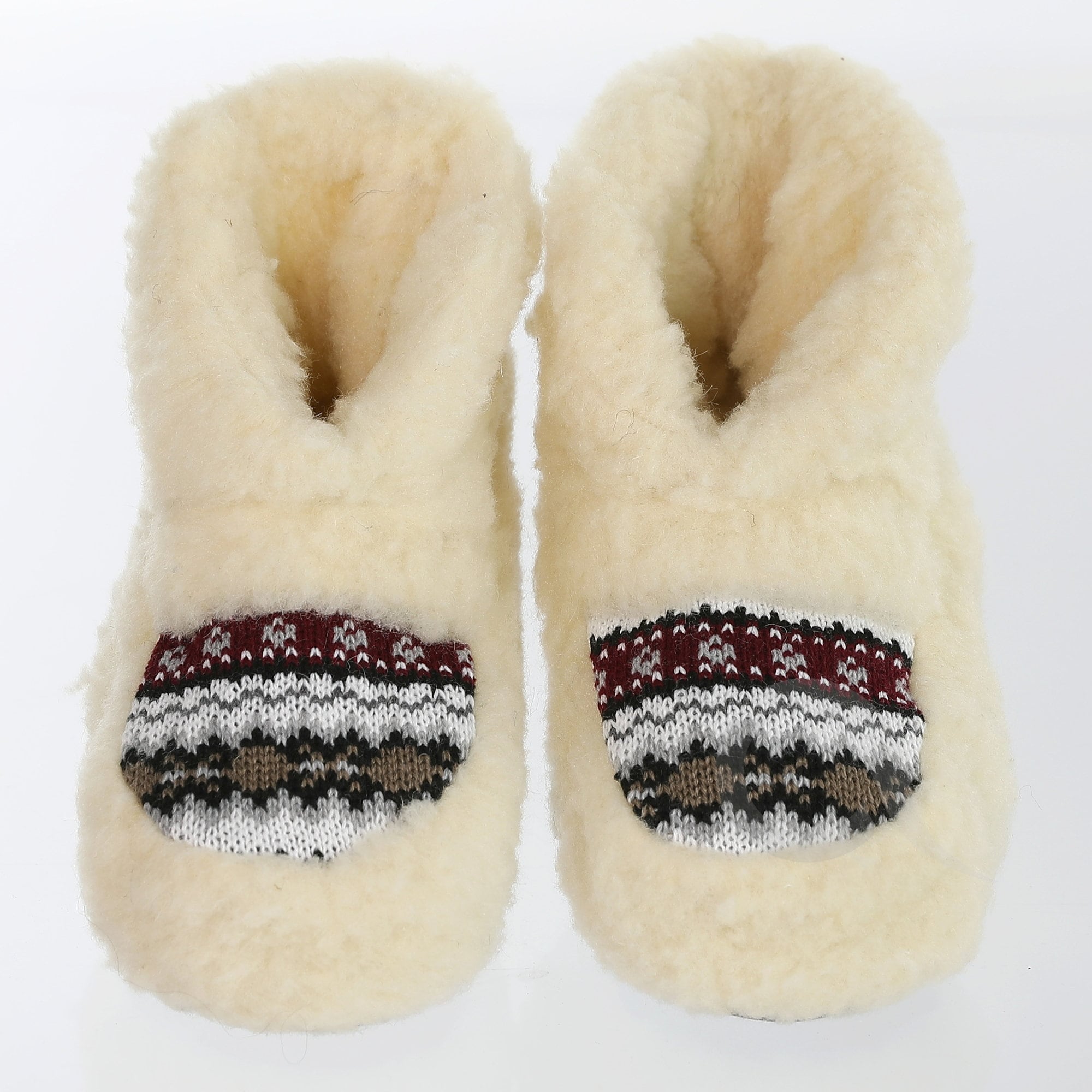 Natural Sheep Wool Boots Cozy Foot Slippers Sheepskin Womens. | Etsy UK