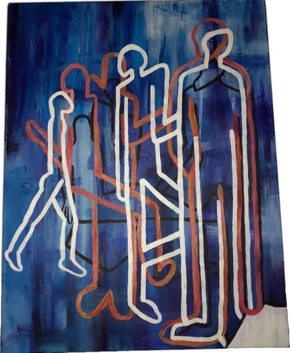 Abstract Human Figures - Etsy