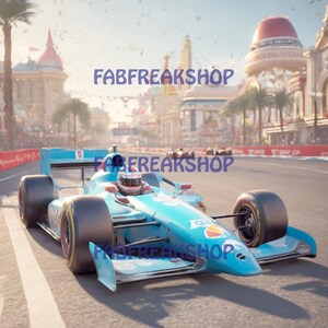 12x12" Scrapbook Paper, Formula 1 Las Vegas Set, Digital Download JPG ...
