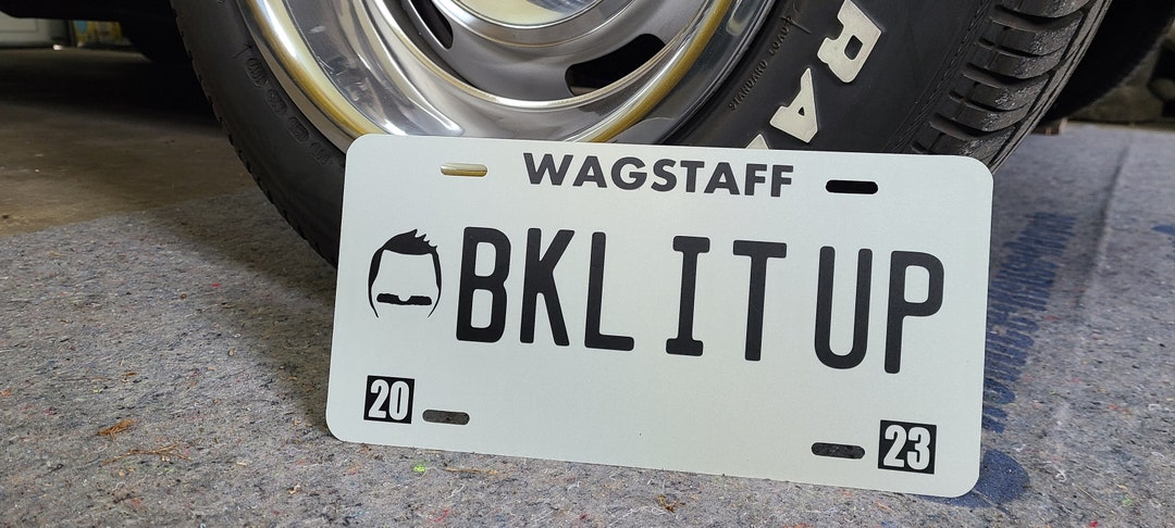 Bobs Burgers Fan Reflective Metal License Plate. Buckle It Up. - Etsy