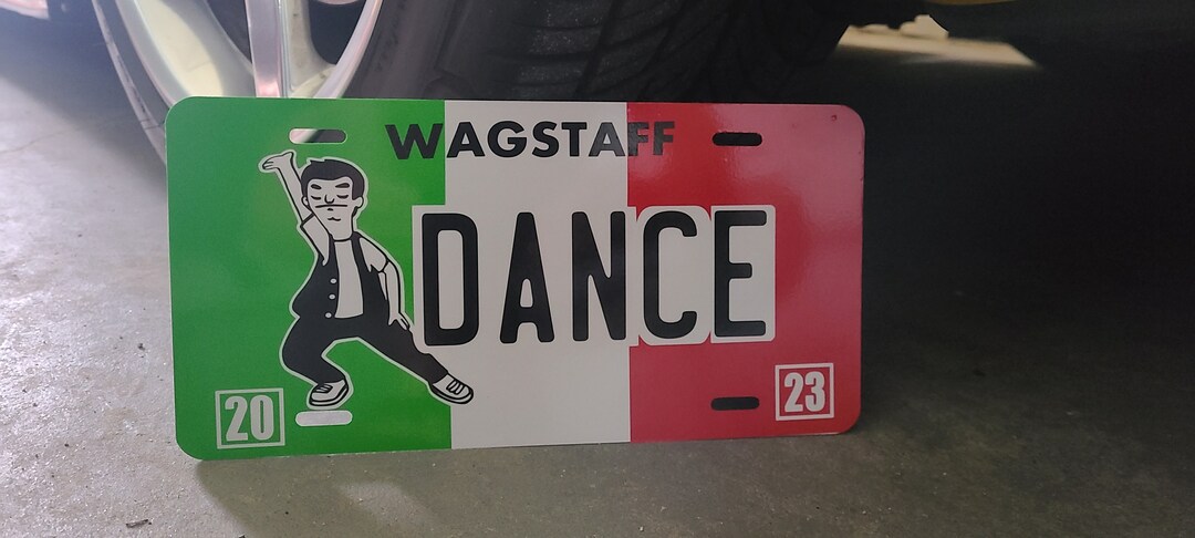 Bobs Burgers Fan. Reflective Metal License Plate. Jimmy Jr DANCE! - Etsy