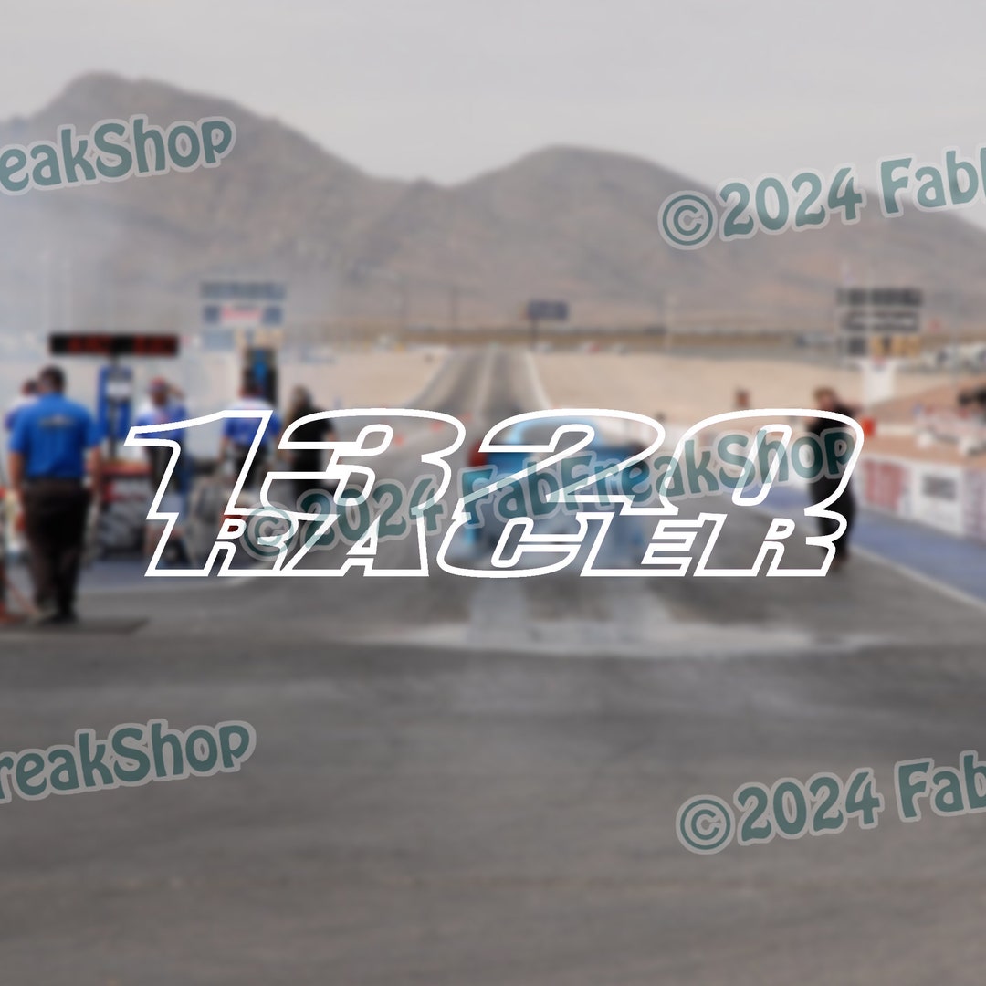 1320 Racer Drag Race Sticker. Vinyl Decal. PAIR Includes Free Shipping ...