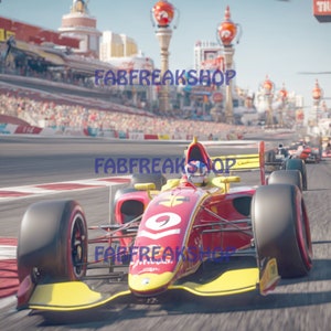 12x12" Scrapbook Paper, Formula 1 Las Vegas Set, Digital Download JPG ...
