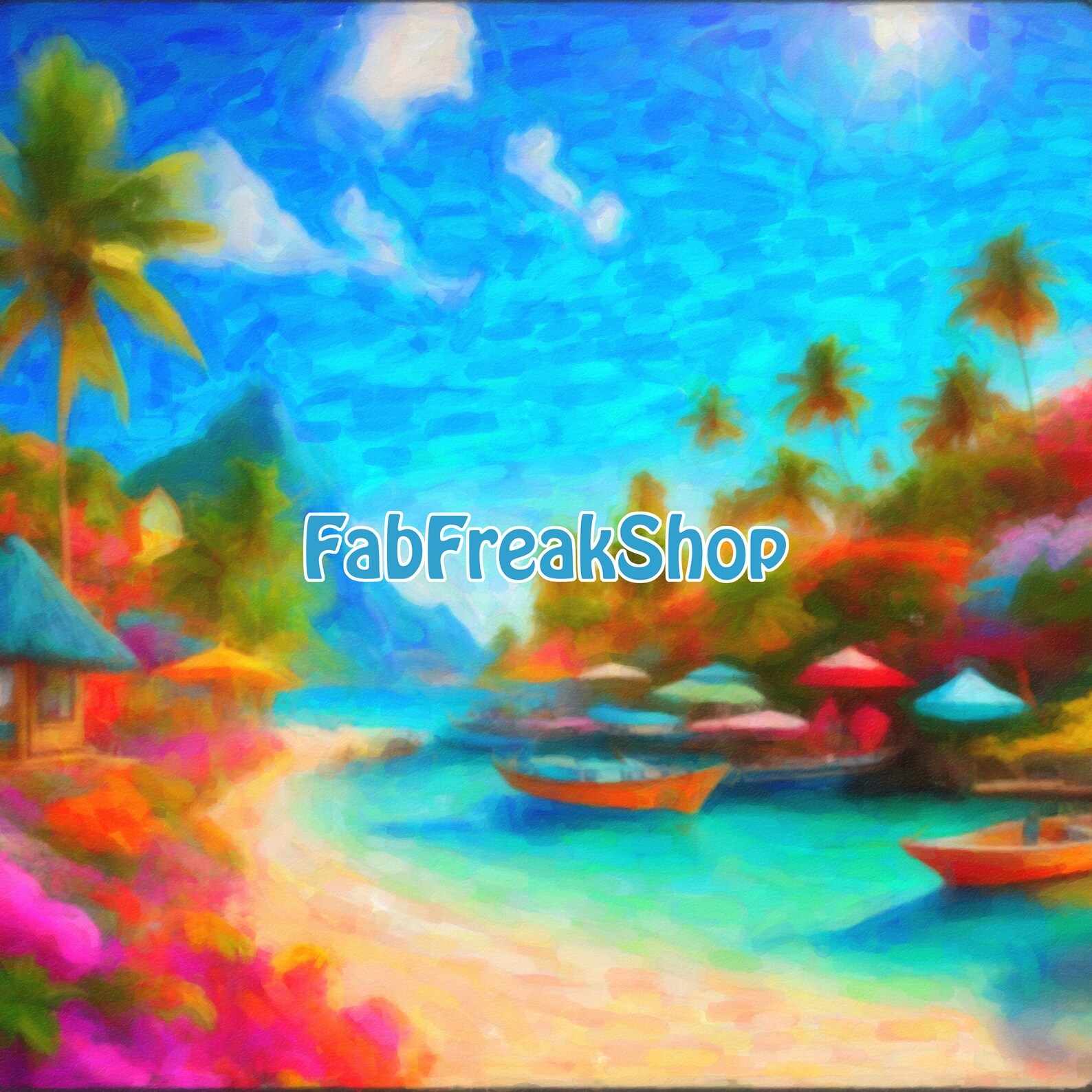 Scrapbook Paper With 6 Island Texture and Watercolor. Digital Paper ...