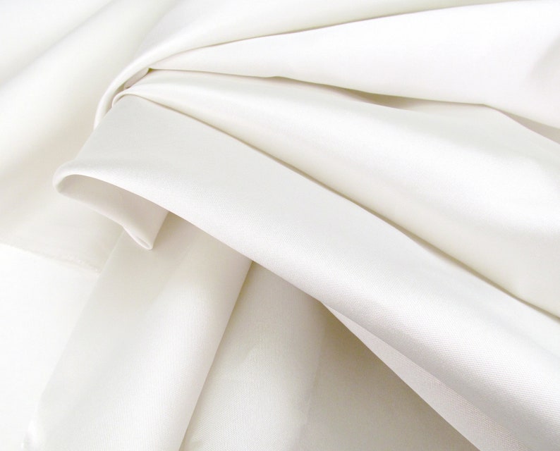 Mikado di seta pura bianco perlato tessuto pregiato Made in - Etsy Italia