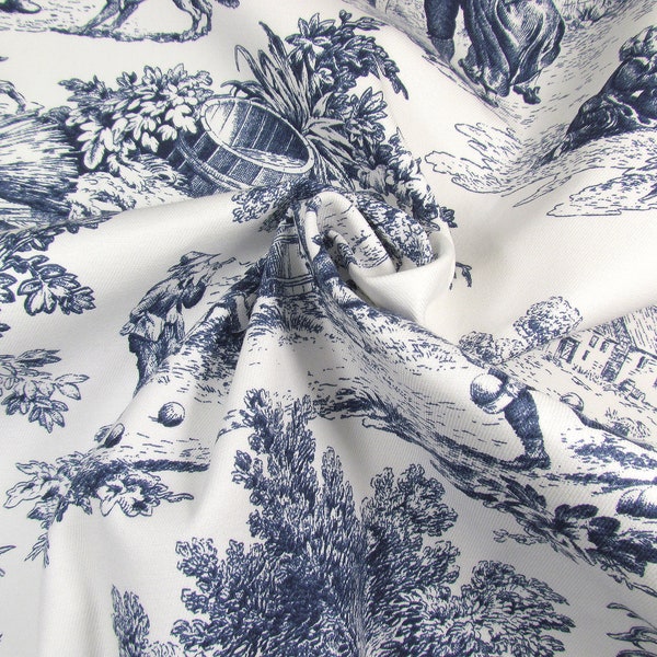 Navy Toile Pillows - Etsy