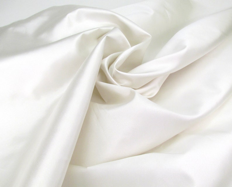 Mikado di seta pura bianco perlato tessuto pregiato Made in - Etsy Italia