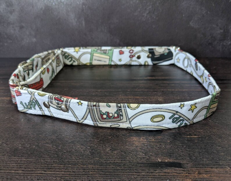 Nerd Dog Collar Adjustable Martingale Optional Fabric | Etsy