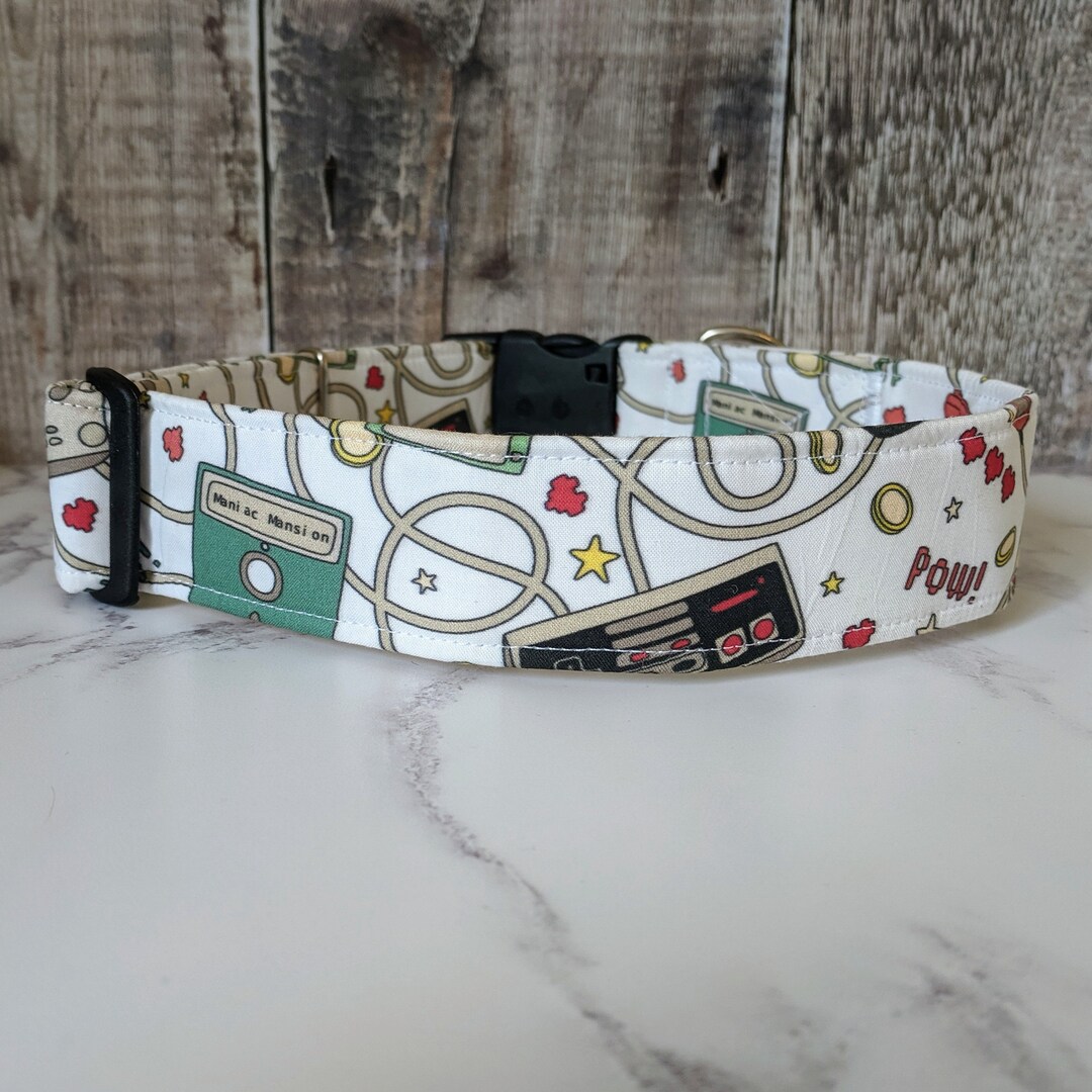 Nerd Dog Collar | Adjustable | Martingale Optional | Fabric Collar ...