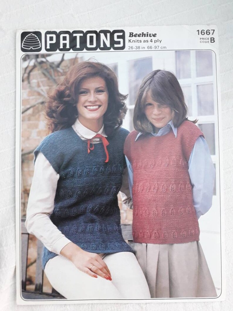 Four Vintage/retro Patons Knitting Patterns. 1970's/ 1980's. Halter ...