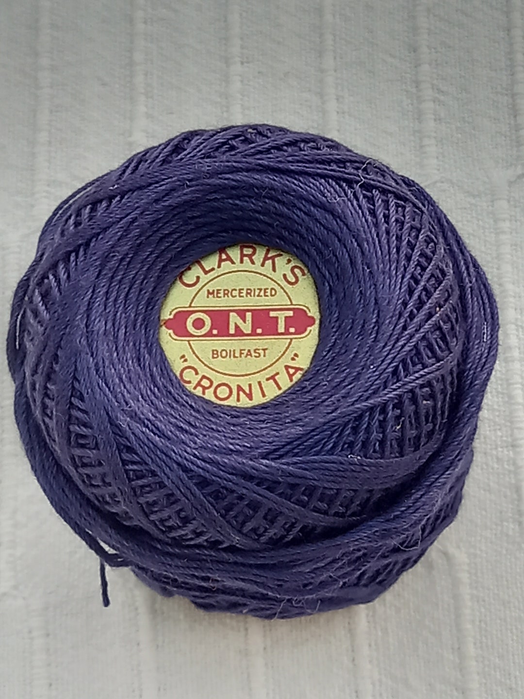 Vintage Cardboard Spool of Clark's O.N.T. "cronita" Mercerised Boilfast ...