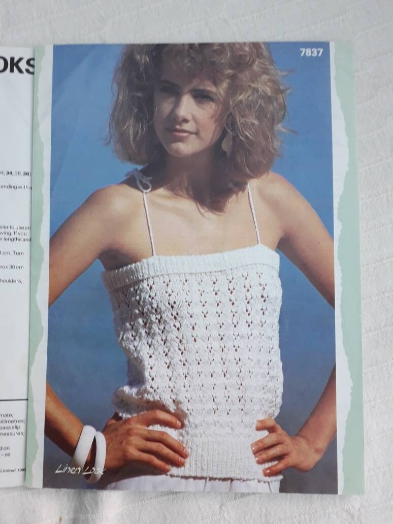 Four Vintage/retro Patons Knitting Patterns. 1970's/ 1980's. Halter ...