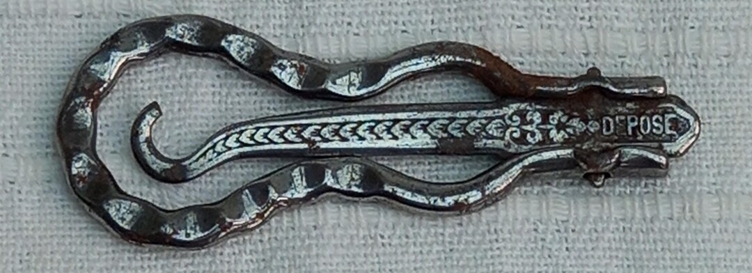 Vintage antique Metal Folding Button Hook. Damage to End of Hook. - Etsy