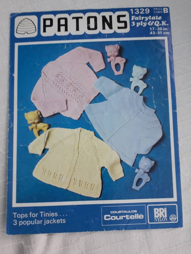 Four Vintage/retro Patons Knitting Patterns. 1970's. Baby - Etsy UK