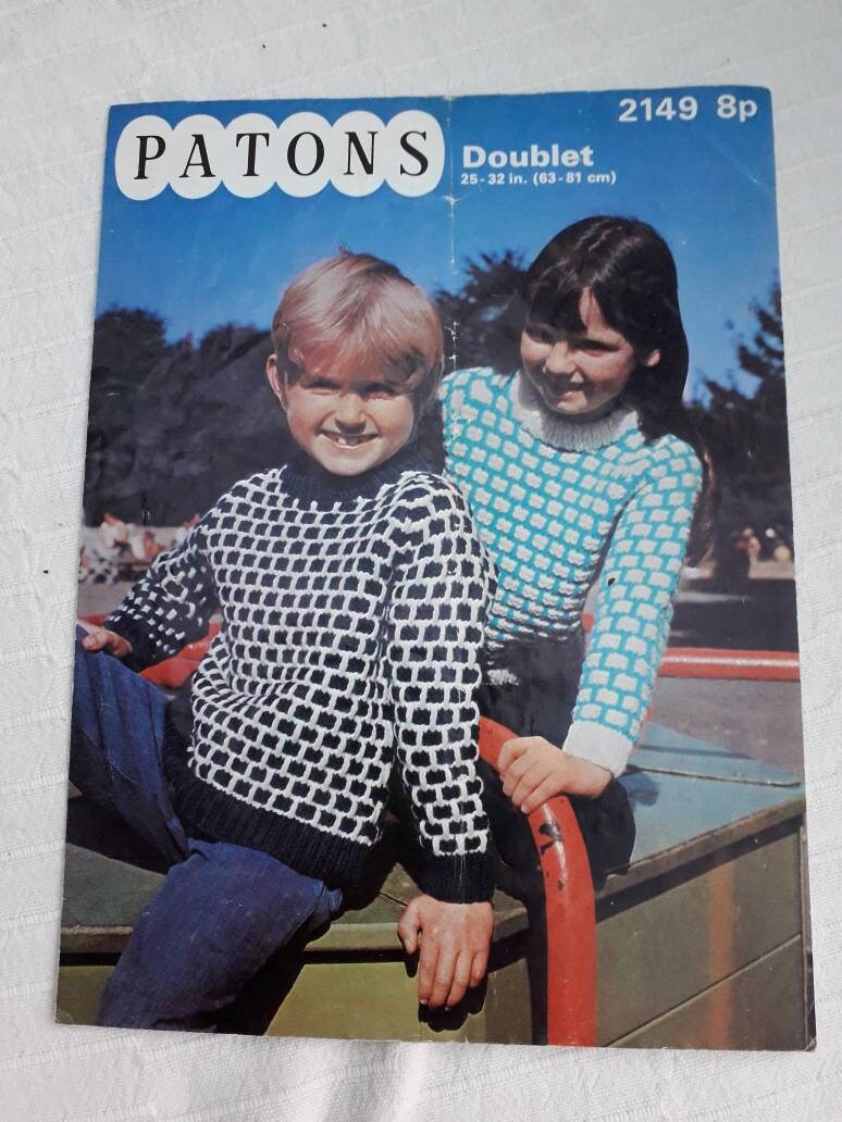 Four vintage/retro Patons knitting patterns. 1970's. Baby - Etsy.de