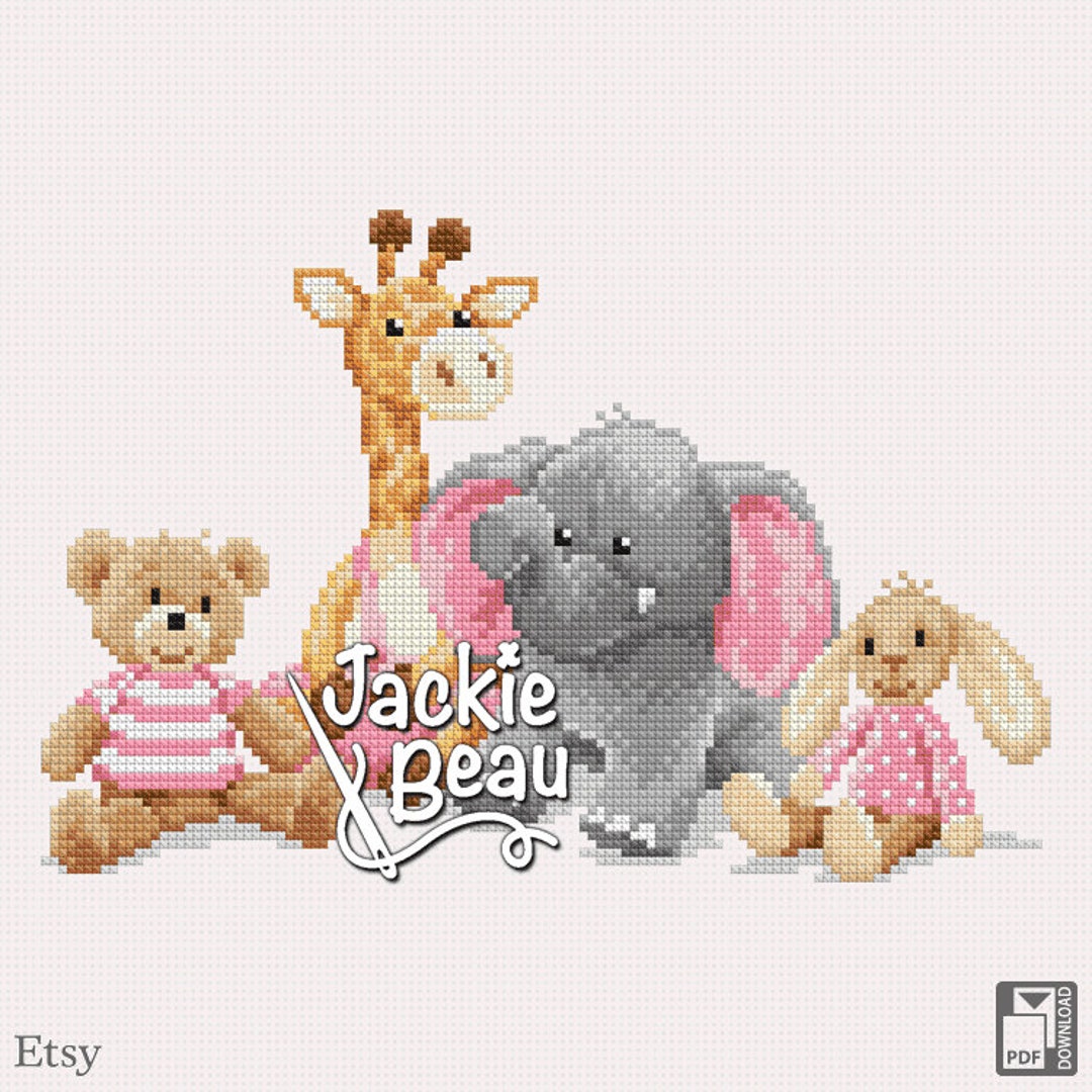 Baby Cuddles Jackie Beau Cross-stitch Pattern Pdf-download ...