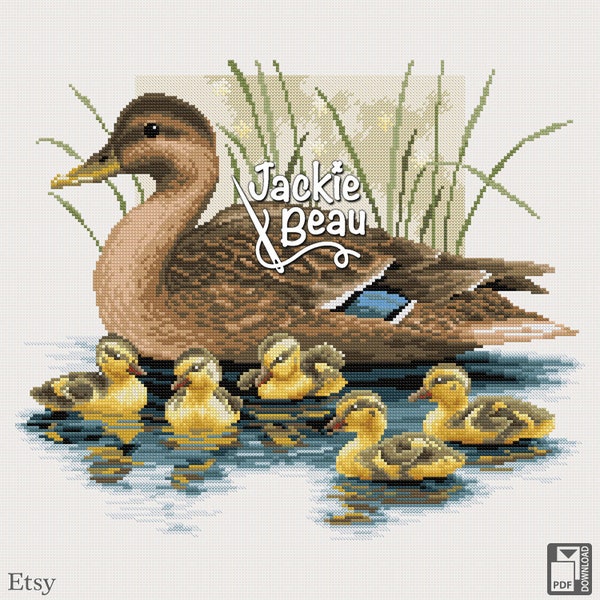 Duck Cross Stitch - Etsy