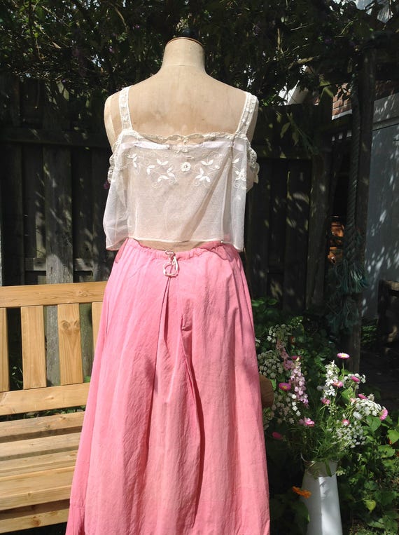 princess lace tulle top 1900s LARGE - Gem