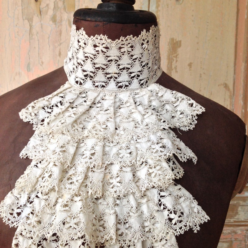 Lace Jabot - Etsy