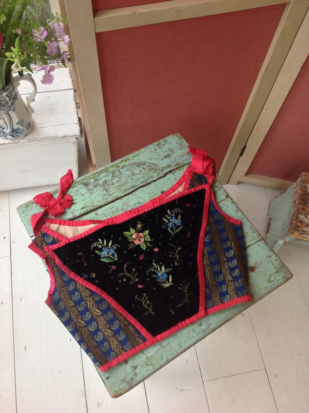 1850s Antique Folklore Top With Amazing Beadwork and Embroidery Work - Etsy
