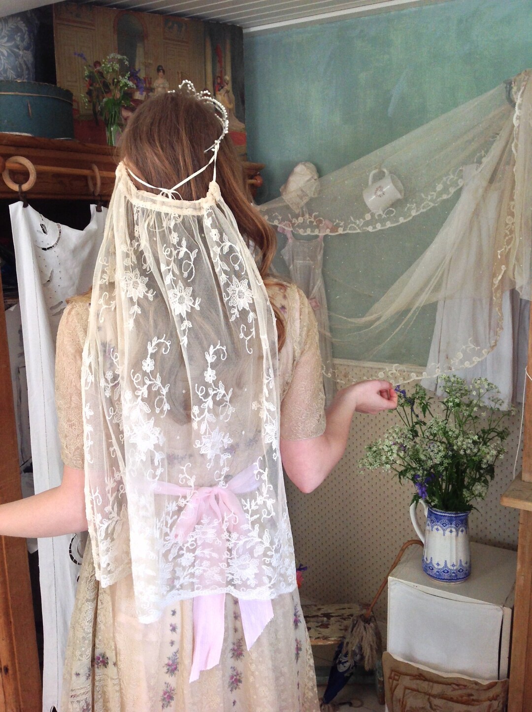 Lovely Little Veil, Head Veil, Antique Treasure - Etsy