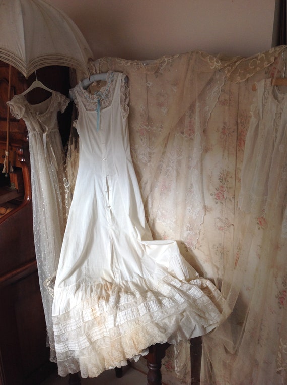 most beautiful antique under dress, slip dress waist … - Gem