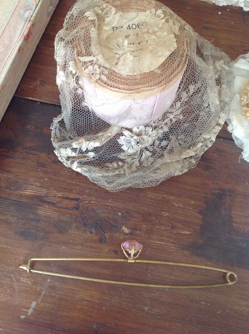 Old Stole Pin With Amaranth Stone - Etsy