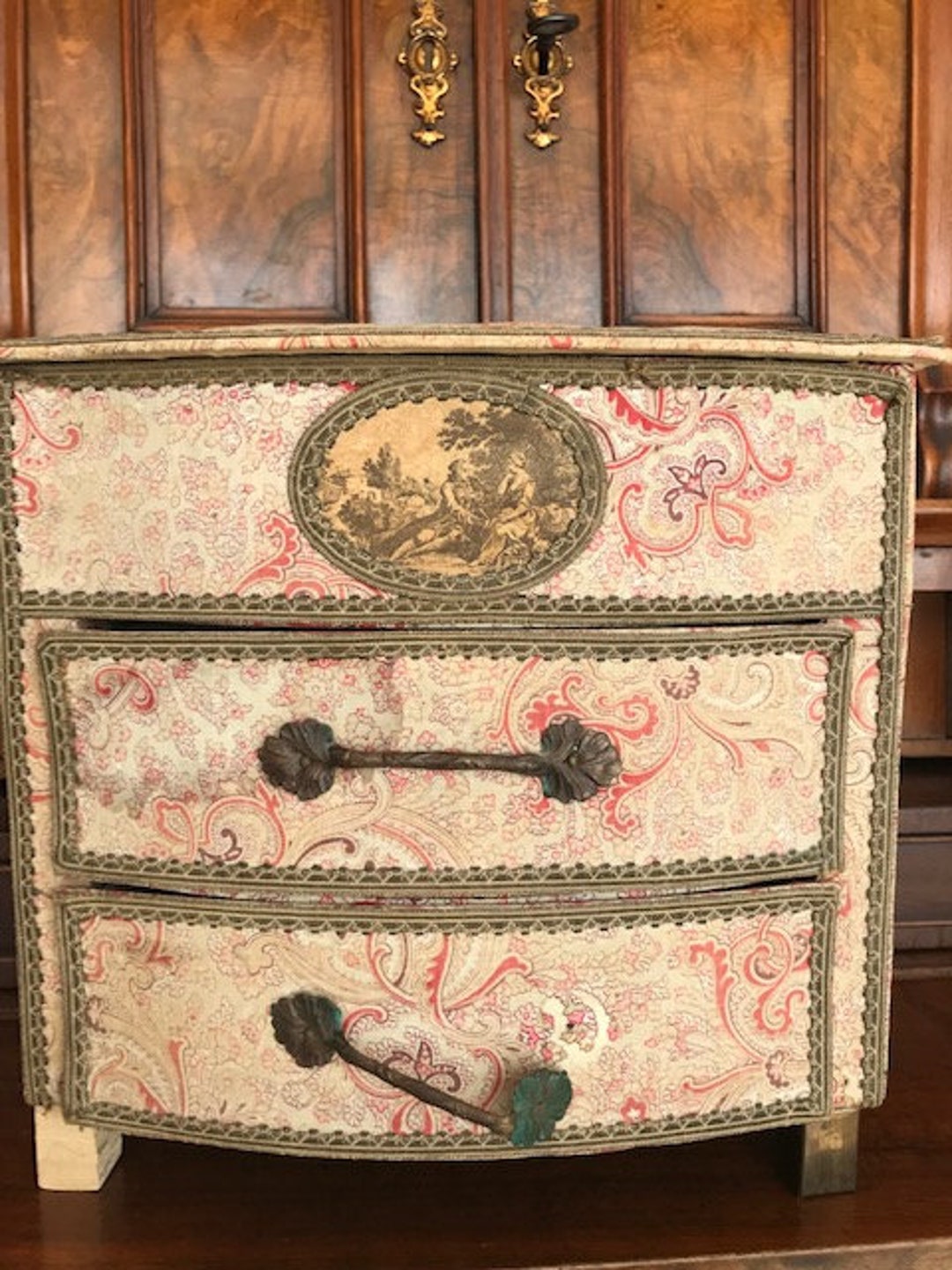 Antique Drawers, Floral Box - Etsy