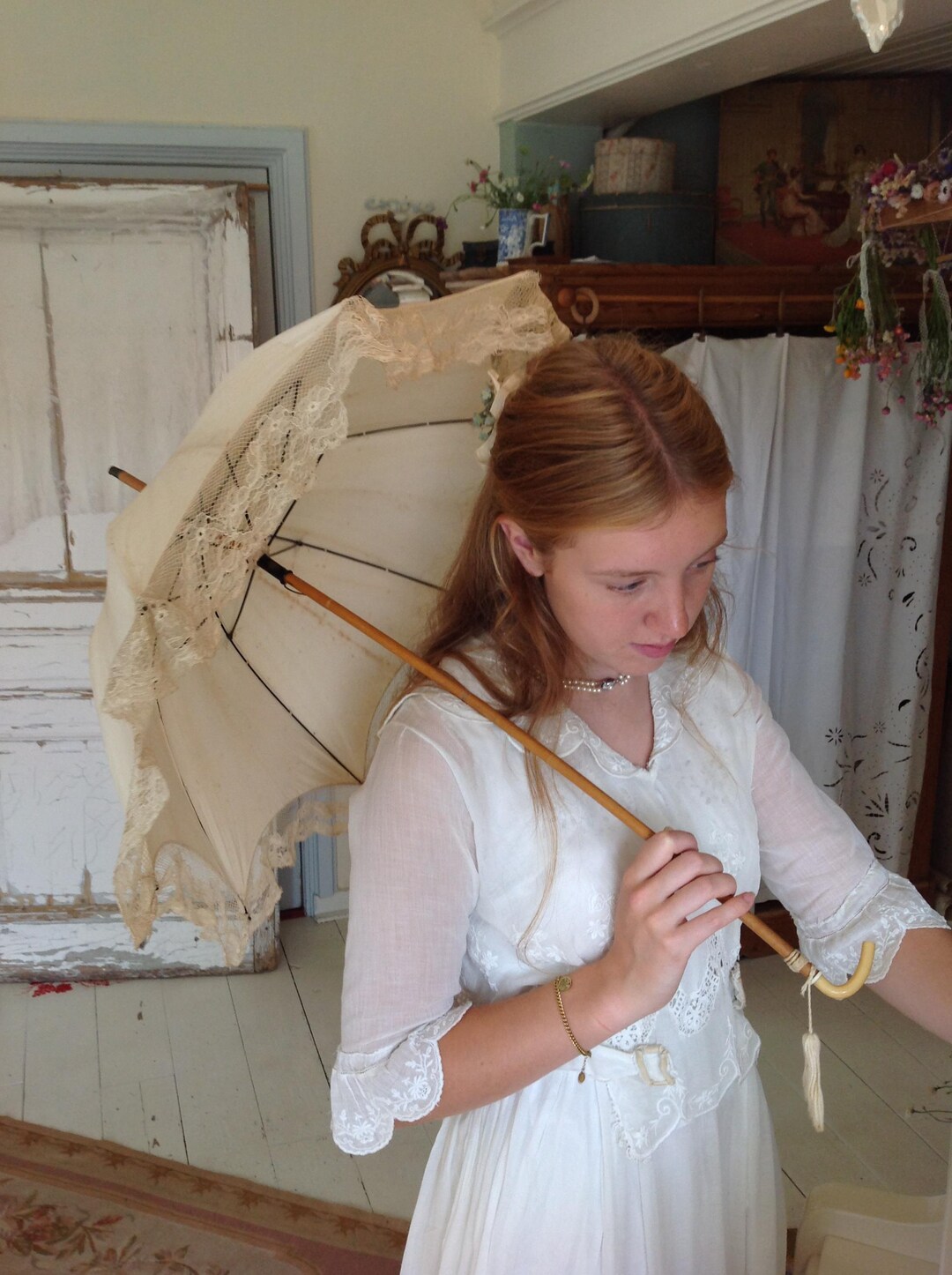 Little Parasol With Lace, 1920s - Etsy