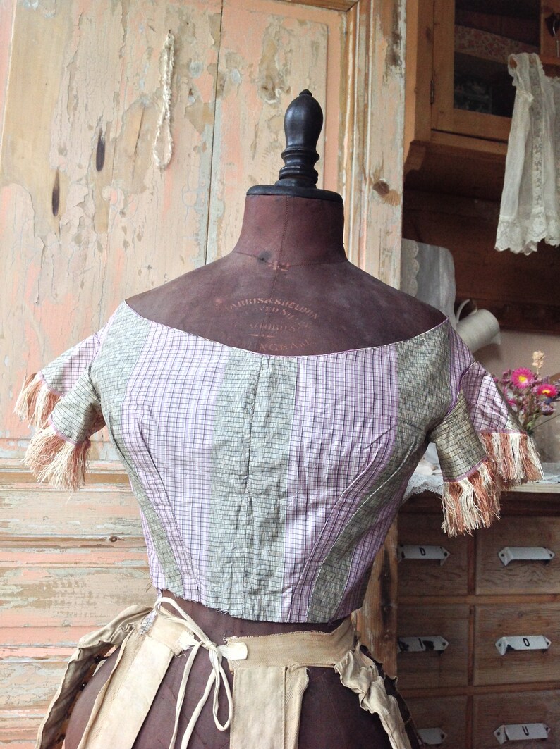Very Old Silk Ballgown Bodice 1870s - Etsy