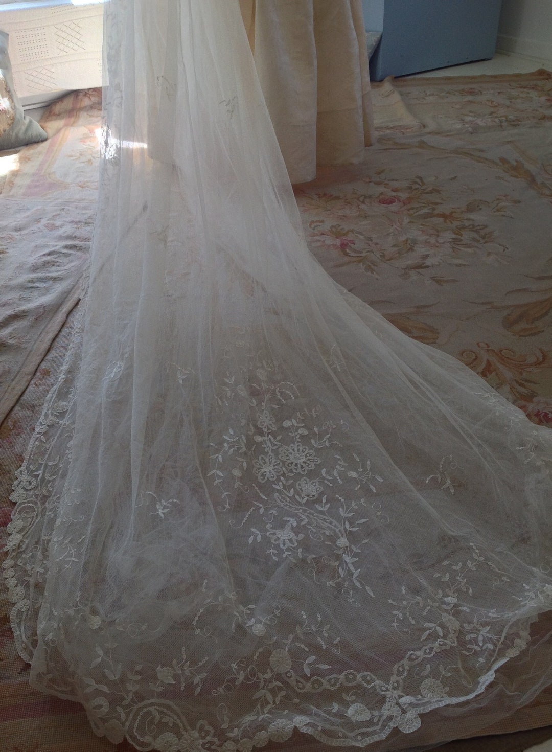 Wonderful Antique Princess Lace Wedding Veil - Etsy