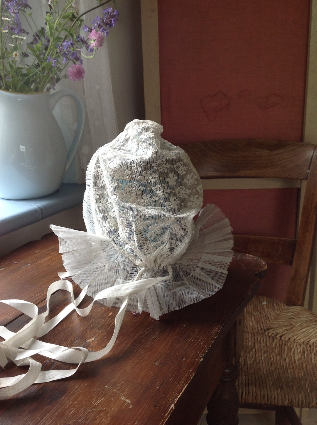 Antique Floral Hat , Staphorst. a Smaller Size - Etsy