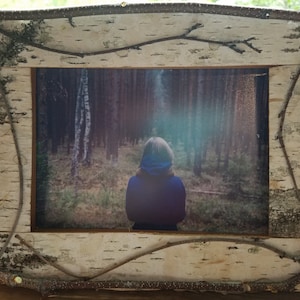 Rustic Birch Bark Photo Frame 5x7 Twig Picture Frames Handcrafted ...