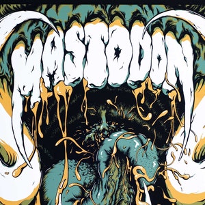 MASTODON 18x24 Signed Screenprint Gig Show Poster Seattle, WA, Marymoor ...