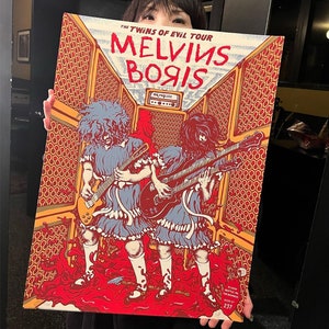 MELVINS / BORIS 18x24 Signed Screenprinted Official Show Posters ...