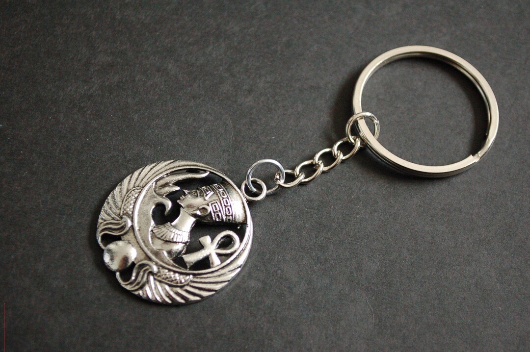 Egyptian Queen Nefertiti Ankh Keyring Hieroglyphic Symbol Life Gift - Etsy