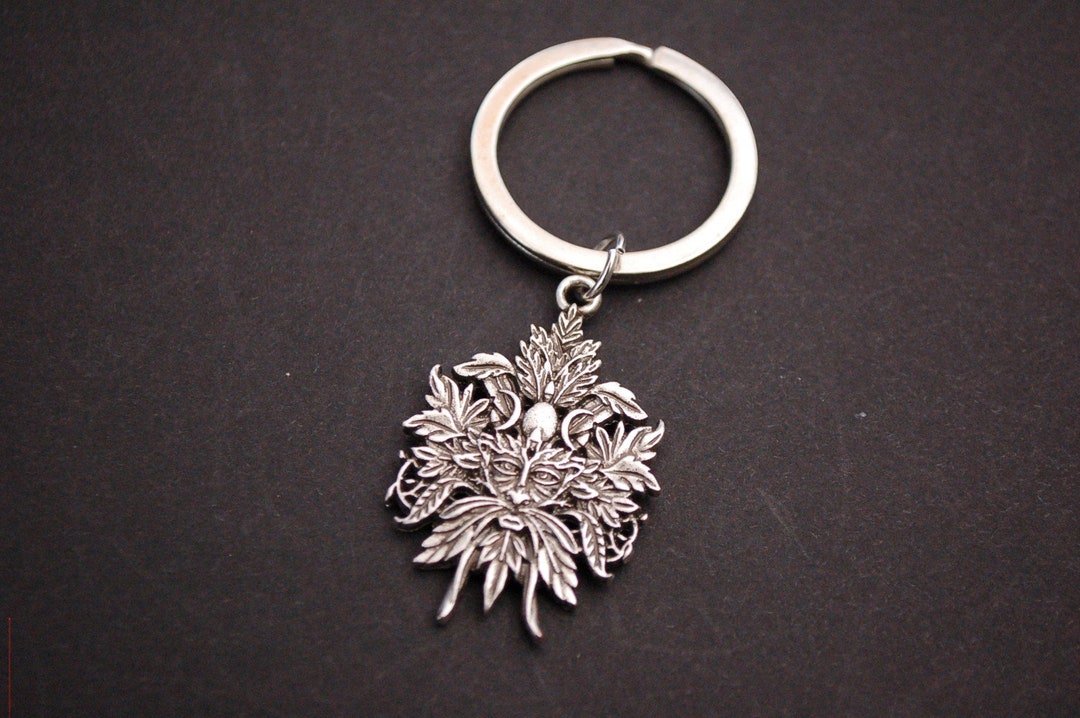 The Green King Green Man Pagan God Deitykeychain Keyring Gift - Etsy