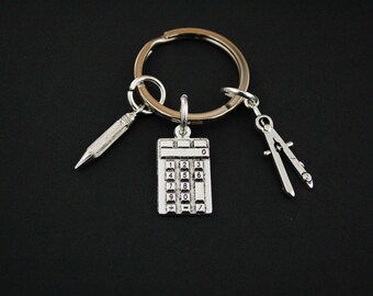 Calculator Keychain | Etsy