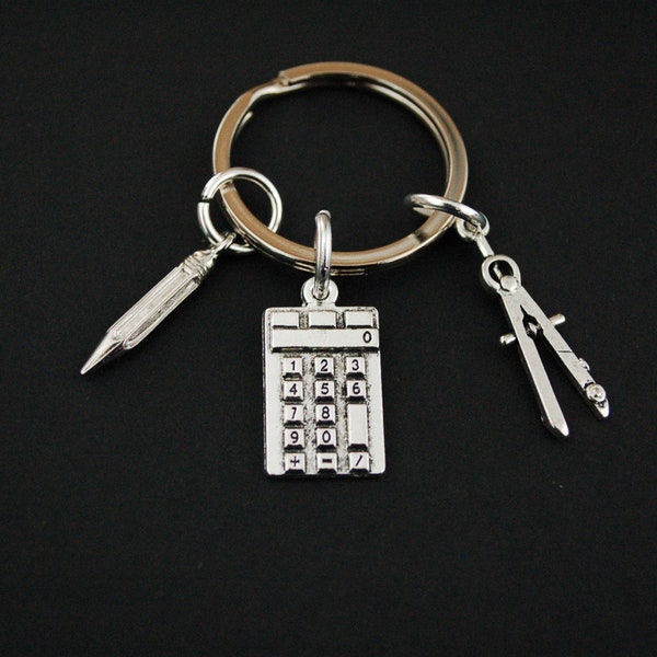 Calculator Keychain - Etsy