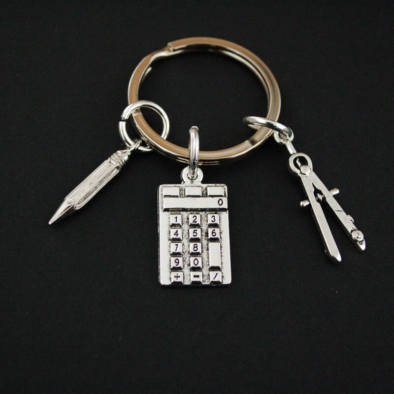 Calculator Keychain - Etsy