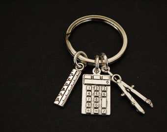 Calculator Keychain | Etsy