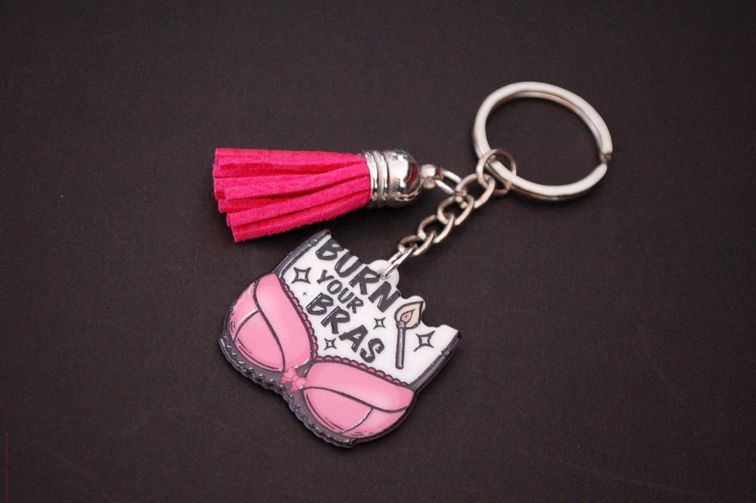 Acrylic Bra Quote 'burn Your Bras' With a CHOICE of Pink Lilac Black ...