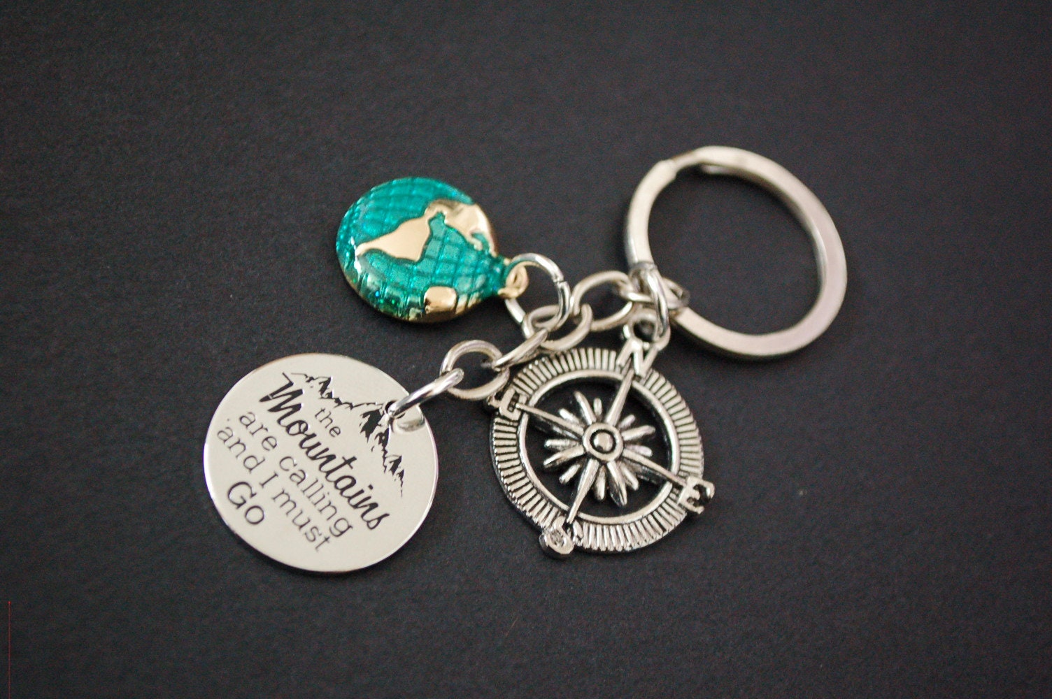 The mountains are calling and i must go compass globe | Etsy