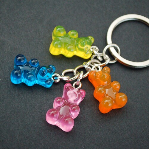 Gummy Bear Keychain - Etsy