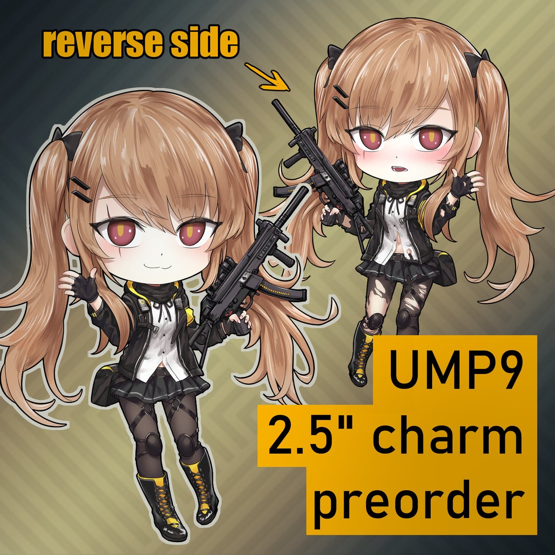 Girls' Frontline UMP9 Double Sided Acrylic Charm UMP9 Keychain (2.5 ...