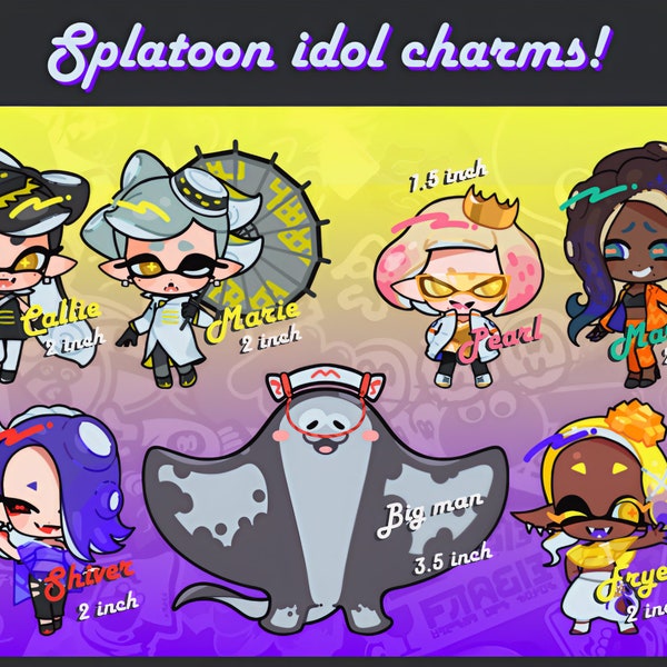 Splatoon Callie and Marie Keychains - Etsy