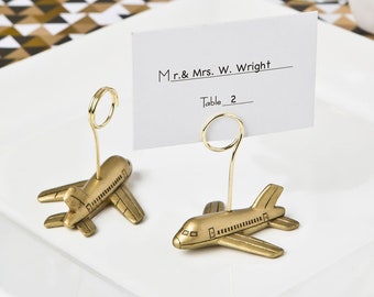 Airplane Place Card - Etsy