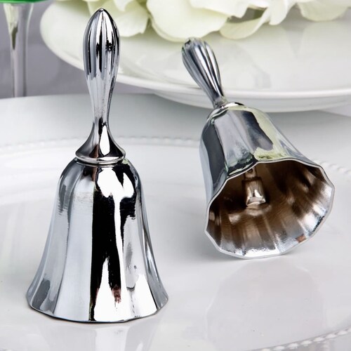 Silver Kissing Bell Wedding Ring for a Kiss Bells Party | Etsy