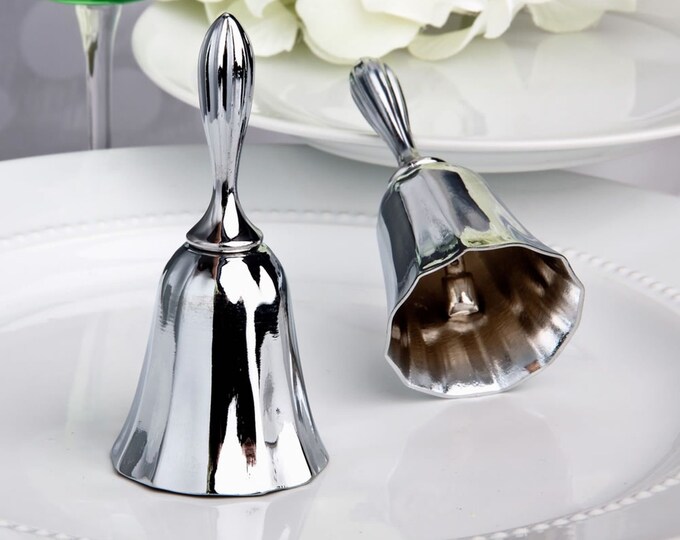 Silver Kissing Bell - Wedding Ring for a Kiss Bells - Party Favors ...